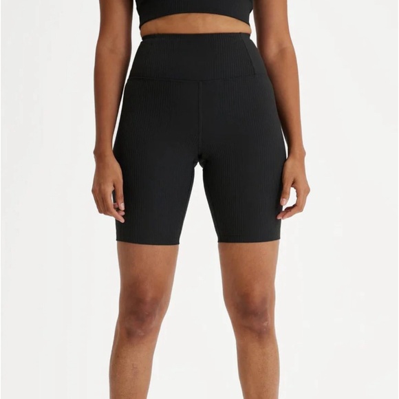 girlfriend collective | Shorts | Girlfriend Collective Rib Highrise Bike Short In Black | Poshmark